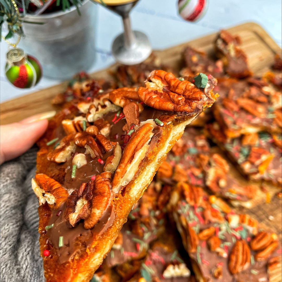 Maple Pecan Christmas Crack Recipe | Hilltop Honey